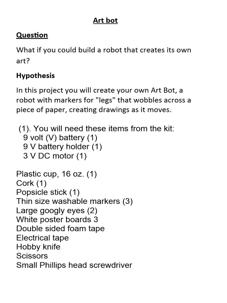 Art Bot Terminado | PDF | Wire | Switch