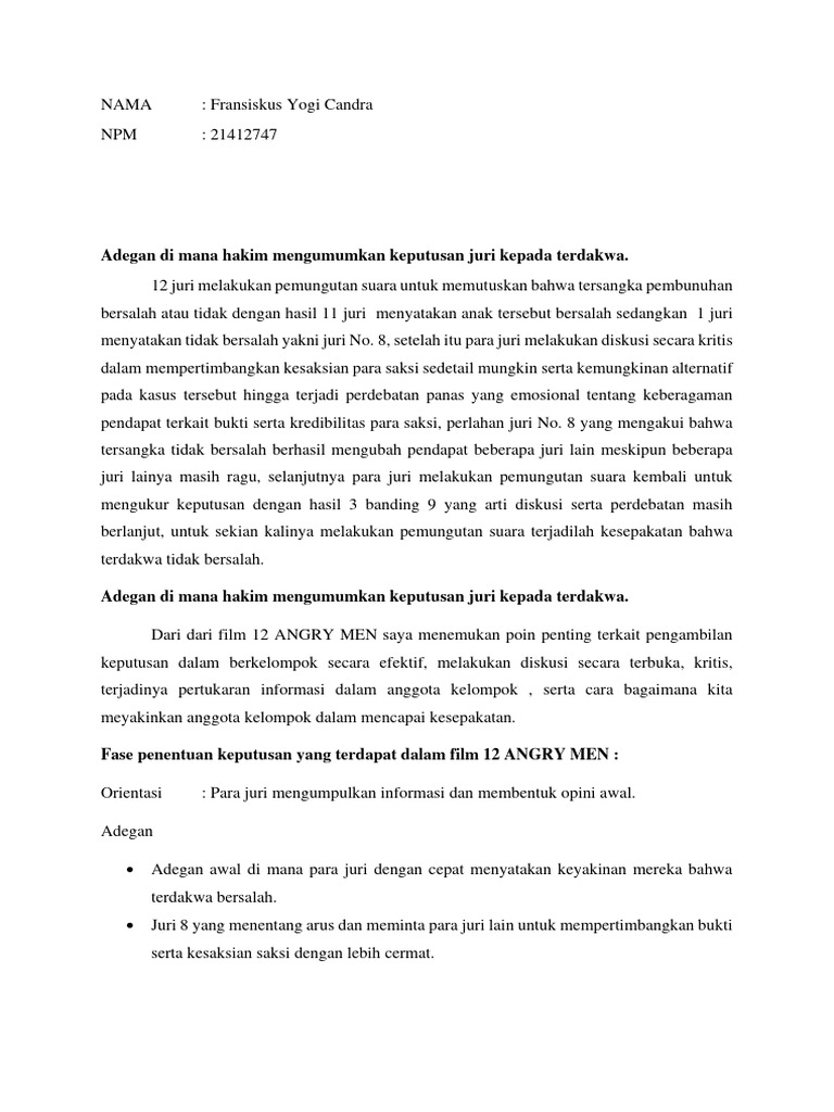 Tugas Individu 2 SPK 6Q - Fransiskus Yogi Candra | PDF