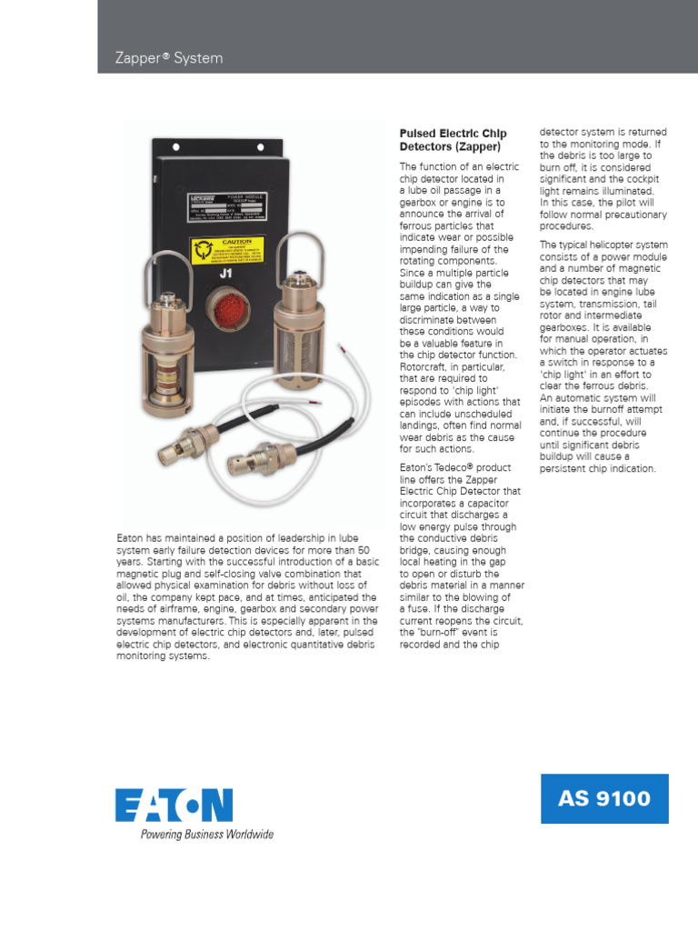eaton-zapper-electric-chip-detector-ds200-11c-datasheet-en-us | PDF ...