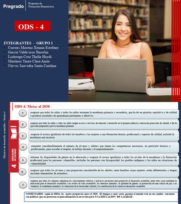 GRUPO 1 - ODS 1 | PDF | Educación primaria | Enseñando