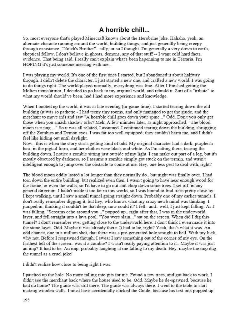 Creepypasta 195 201 | PDF | Mystery, Thriller & Crime Fiction | Young Adult