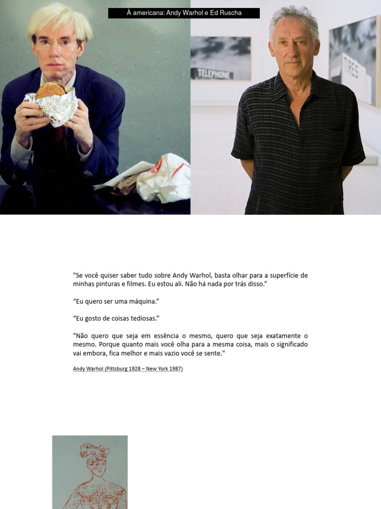 AULA 06 - À Americana - Andy Warhol e Ed Ruscha | PDF | Paintings ...