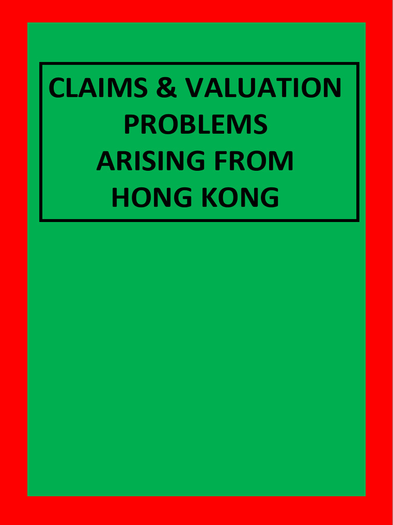 Variations & Claims Problems-Hong Kong | PDF | Employment | Damages