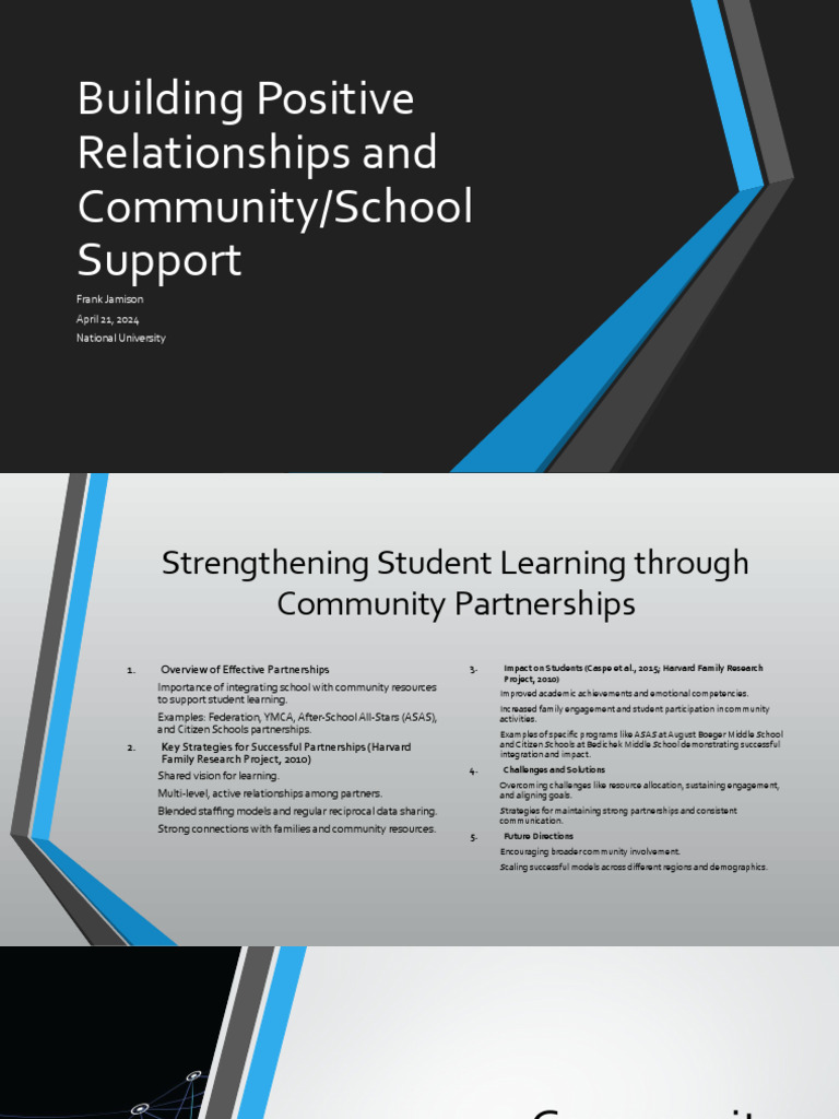 Building Community-School Partnerships | PDF | Mentorship | Conflict ...