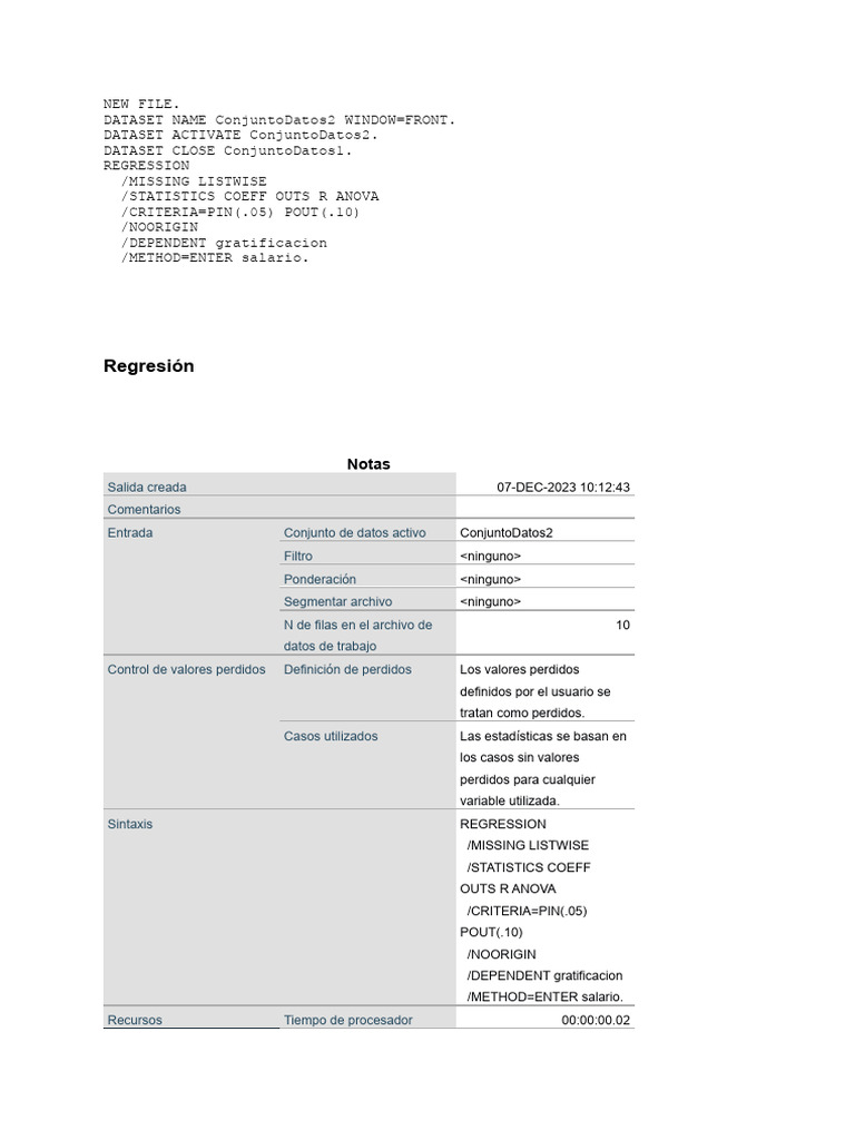 Resultado de SAS 3 | PDF | Análisis de regresión | Métodos matemáticos y cuantitativos (economía)
