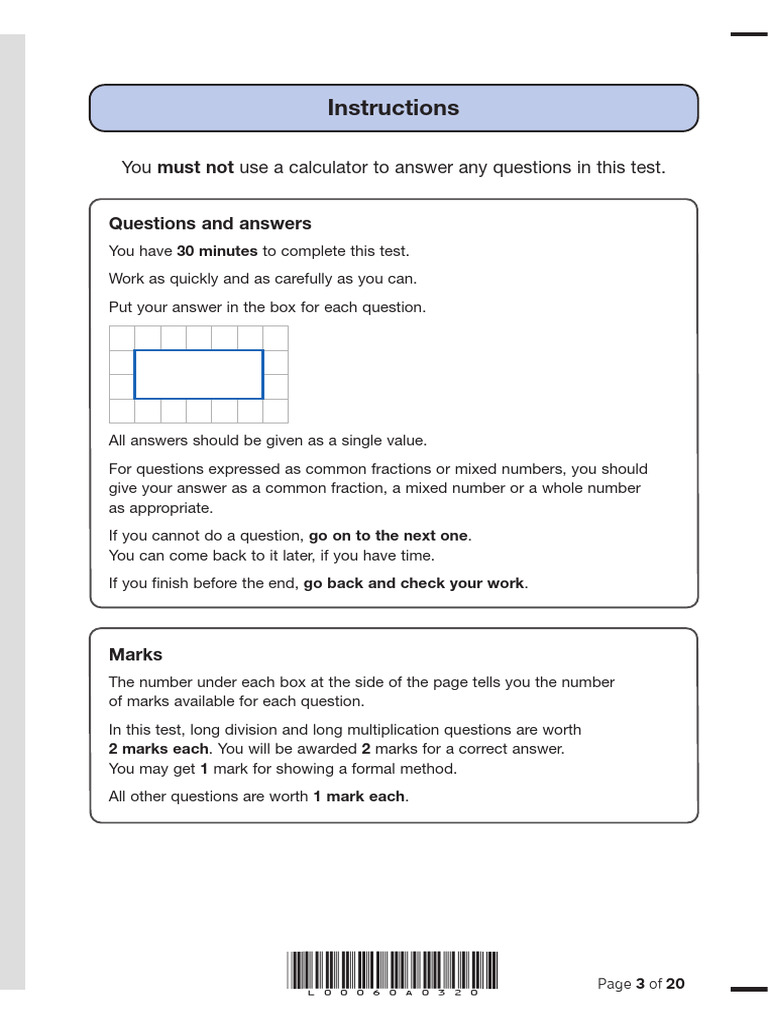 Year 6 Maths_Arithmetic Practice Worksheet 2 | PDF | Mathematics | Arithmetic