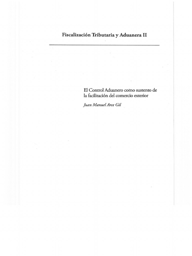 Control Aduanero - Juan Manuel Arce | PDF