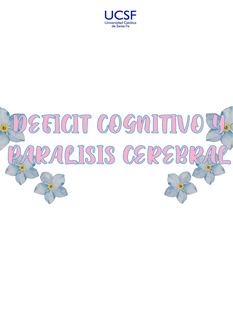 Deficit Cognitivo y PC Caratula | PDF