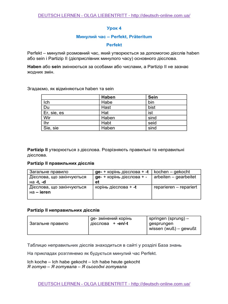 4 Perfekt Und Präteritum | PDF