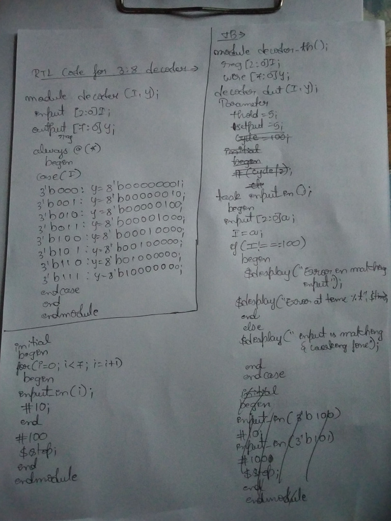 3-8rtl Code Verilog With JK FF | PDF 3-8rtl Code Verilog With JK FF | PDF