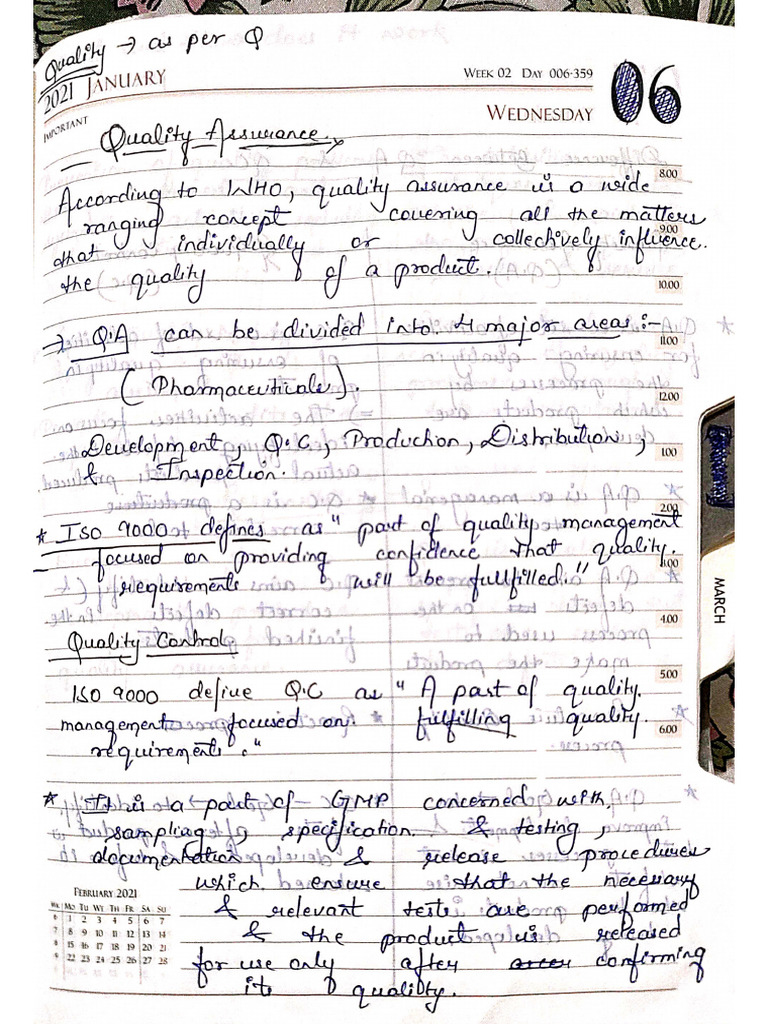 Quality Assurance Unit- I | PDF