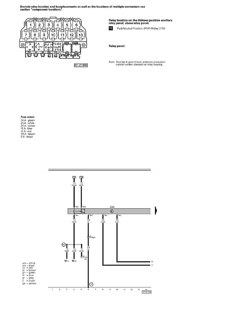 01M TCU Wiring Diagram | PDF