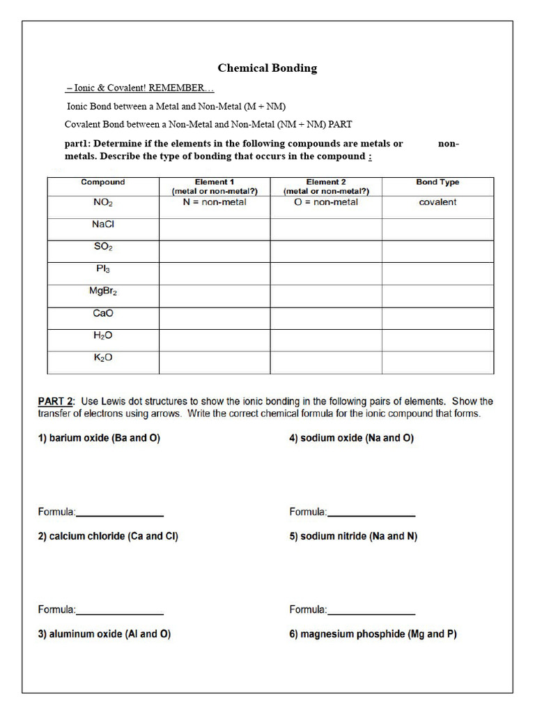 Chemical Bonding | PDF
