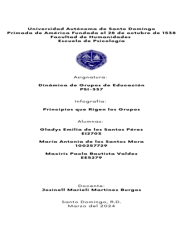 Principios Que Rigen Los Grupos | PDF | Liderazgo | Cognición