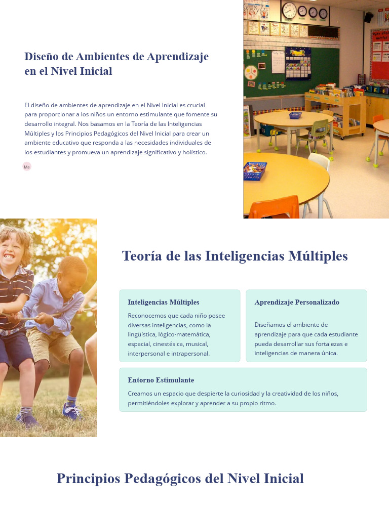 Diseno de Ambientes de Aprendizaje en El Nivel Inicial | PDF ...