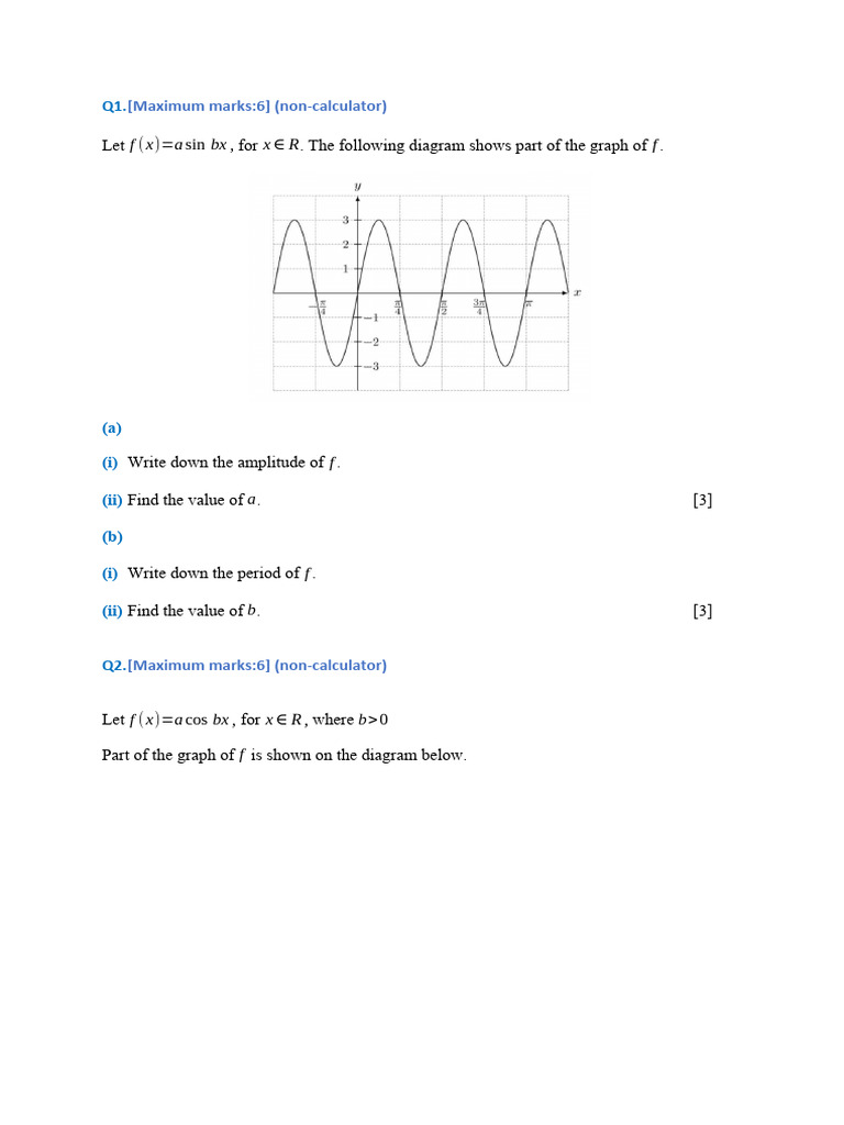 Trignometry Question Bank | Download Free PDF | Function (Mathematics) | Equations