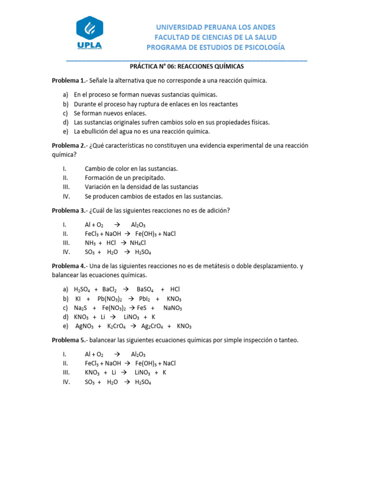 PRÁCTICA N° 06 - PS | PDF