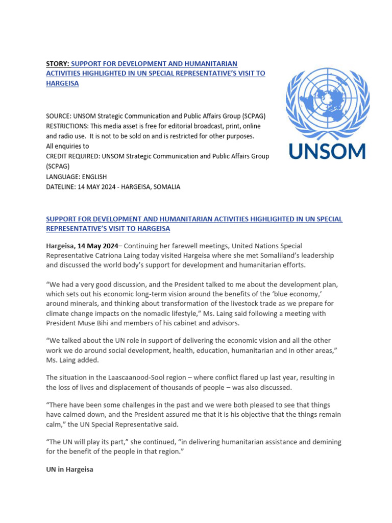 English Article - Support For Development and Humanitarian Activities ...