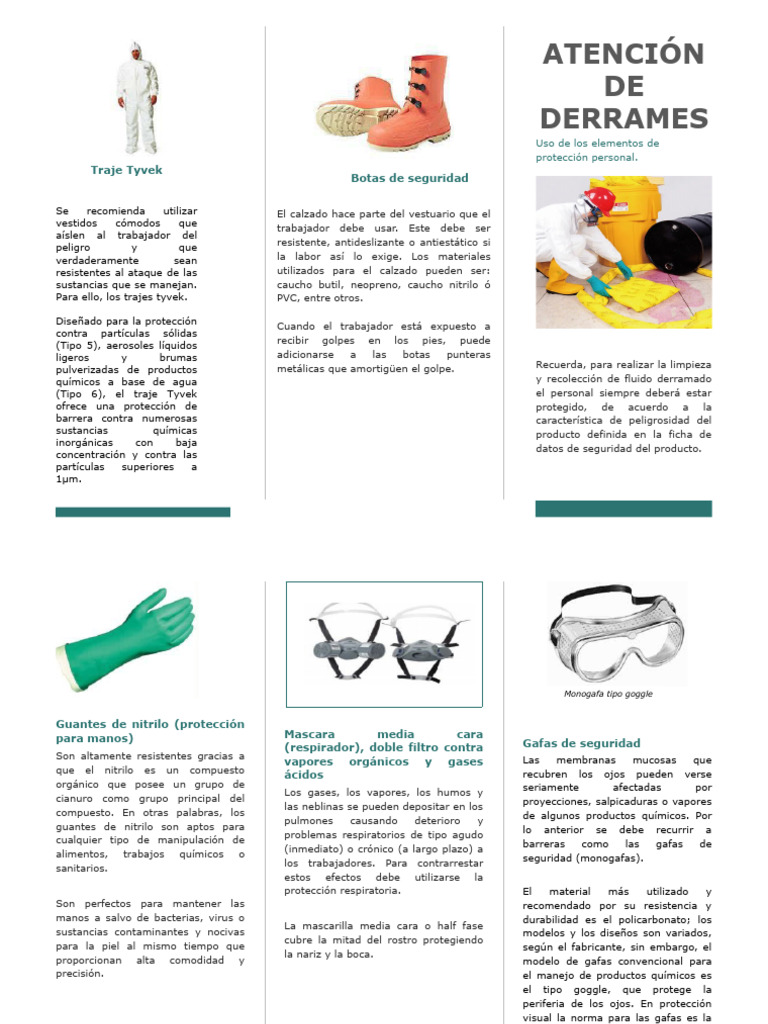 Folleto EPP Derrame | PDF | Lentes