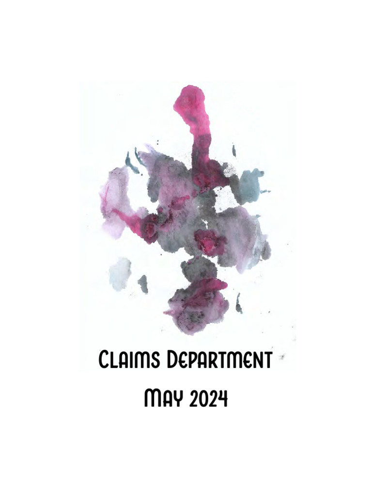 Claims Department 71 | PDF | Wwe | Professional Wrestling