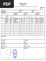 Crew's Effects Declaration Form | PDF