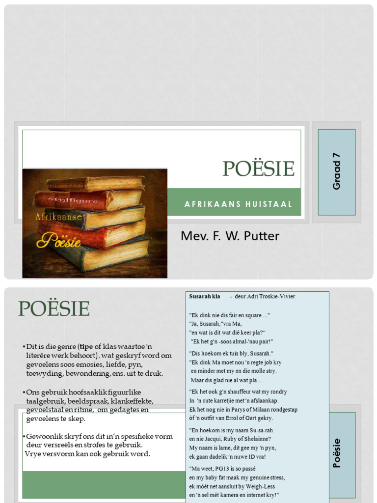 Afrikaanse Poësie | PDF
