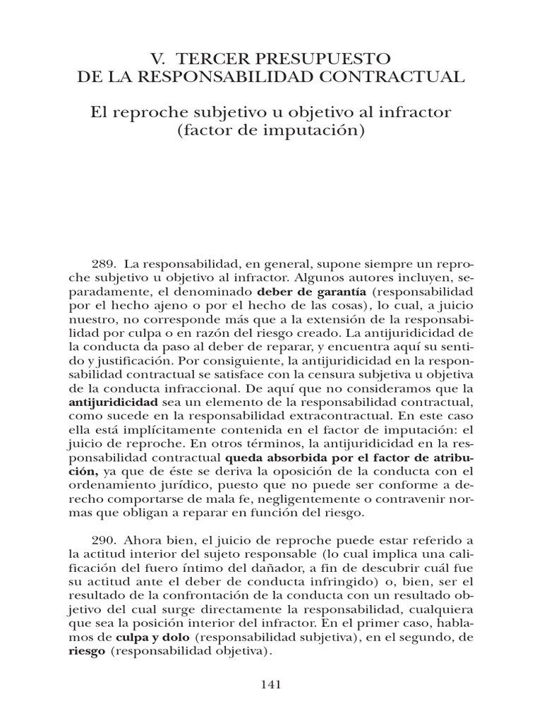 Grez - Reproche Subjetivo U Objetivo | PDF | Intención (Derecho Penal ...