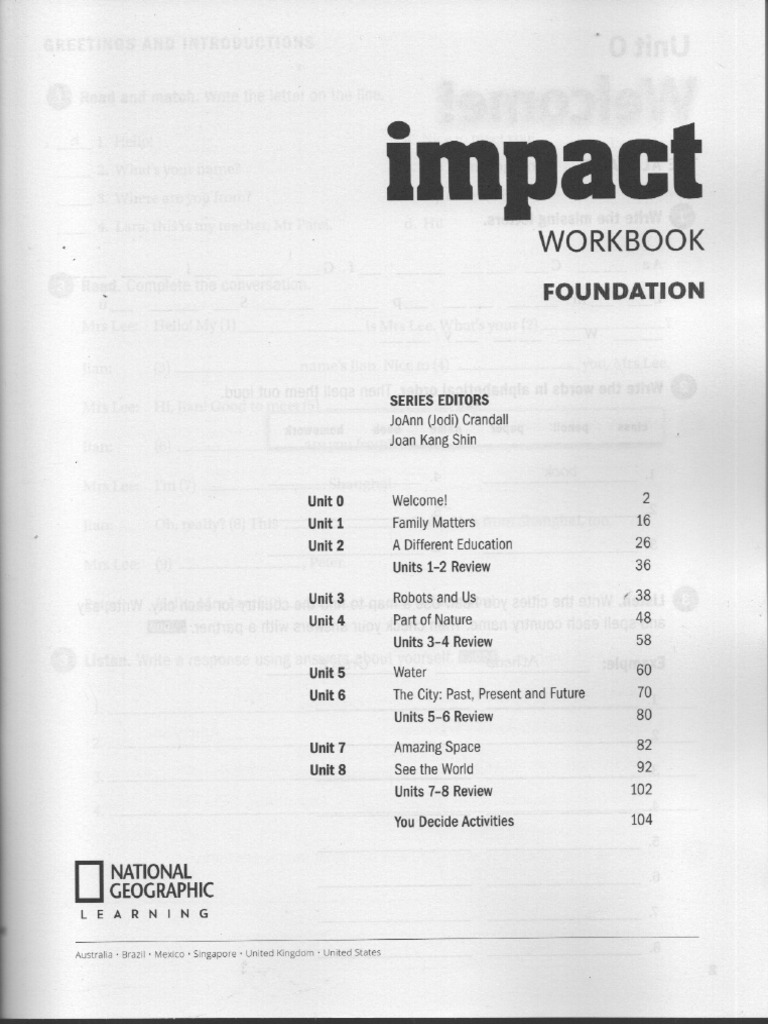 Impact Workbook | PDF