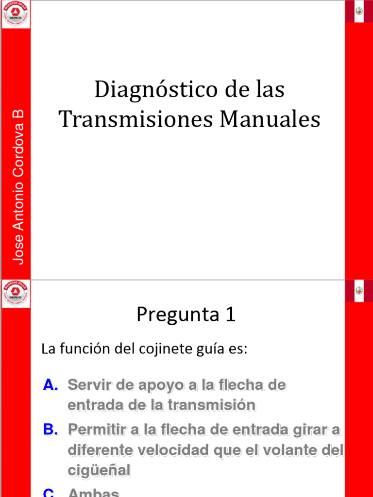Diagnostico de Transmisiones Manuales | Descargar gratis PDF | Embrague | Engranaje