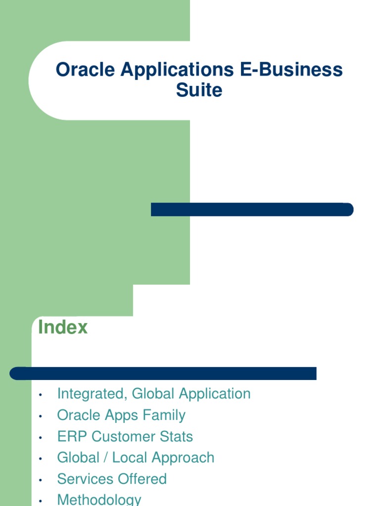 Oracle Apps Ppt | Enterprise Resource Planning | Oracle Corporation