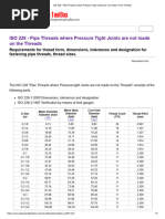 ISO 228 BSP - G - Thread PDF | PDF