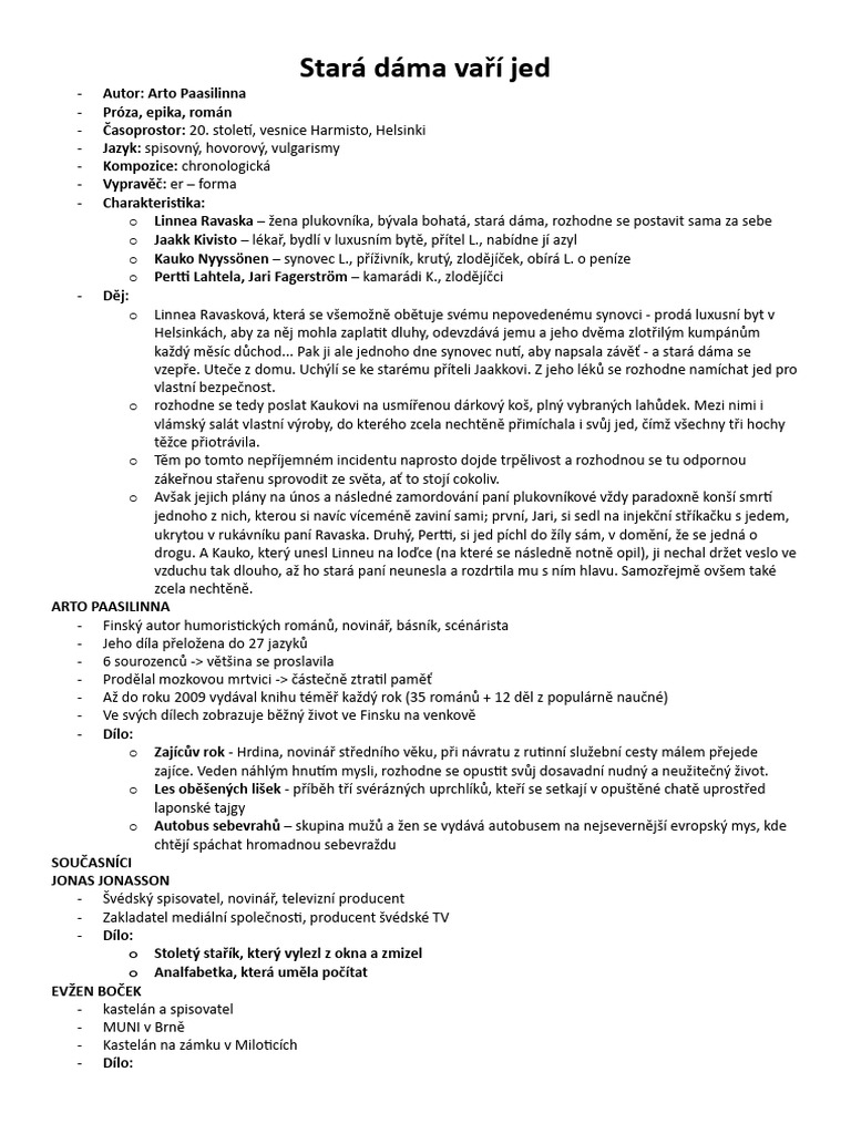 Stará Dáma Vaří Jed | PDF