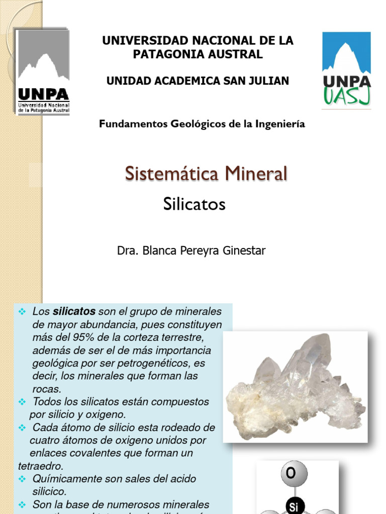 Sistemática Mineral Silicatos | PDF | Minerales | Cuarzo