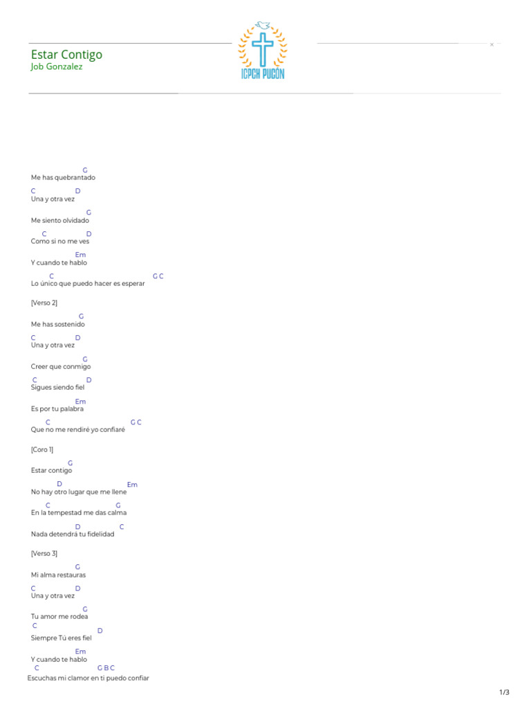 ESTAR CONTIGO, Job Gonzalez PDF | PDF