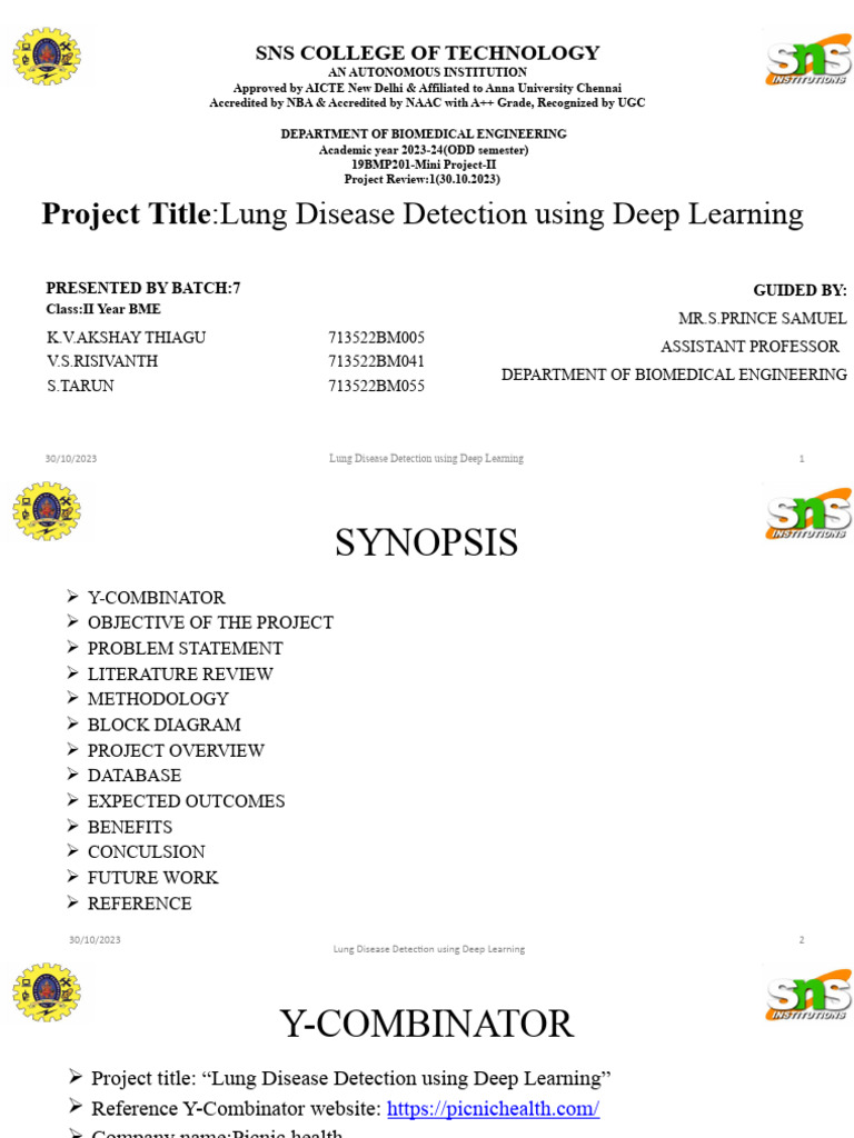 Lung Disease Detection Using Deep Learning | PDF | Deep Learning | Personalized Medicine