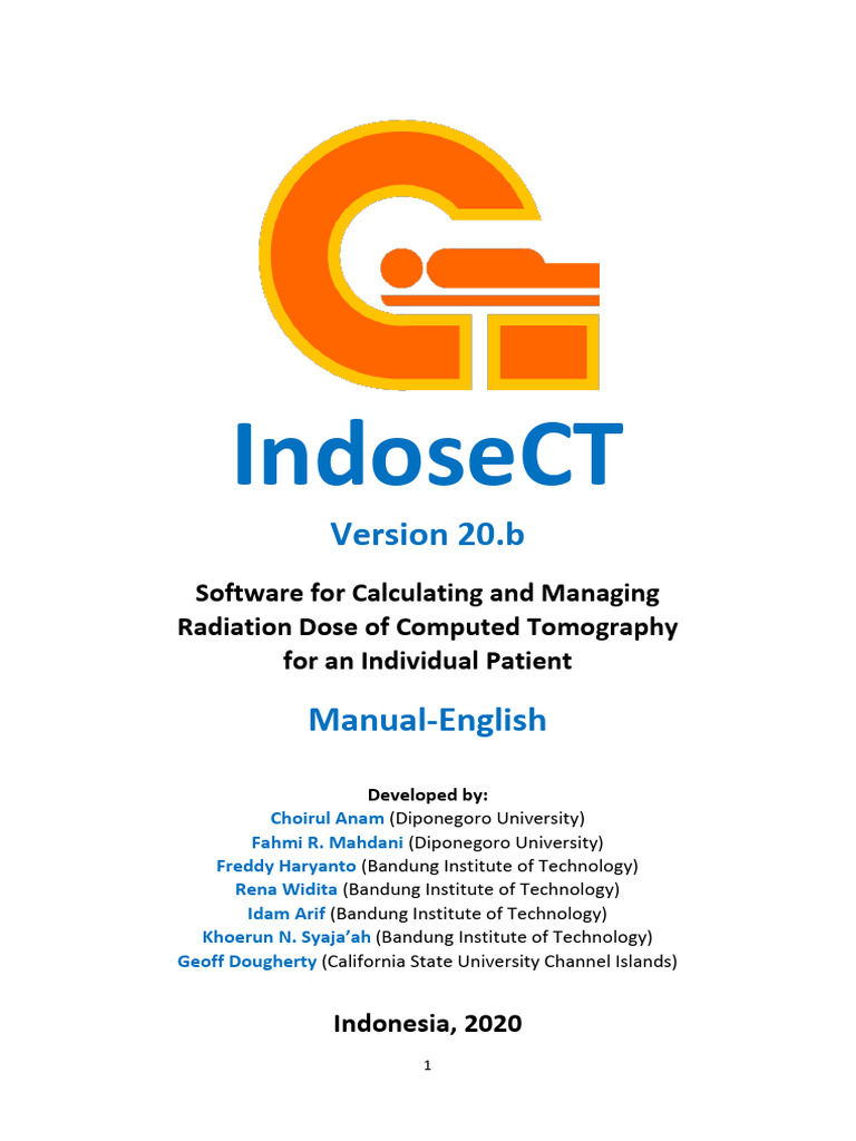 Manual Book IndoseCT 20b Eng Edit2 | PDF | Ct Scan | Computer File