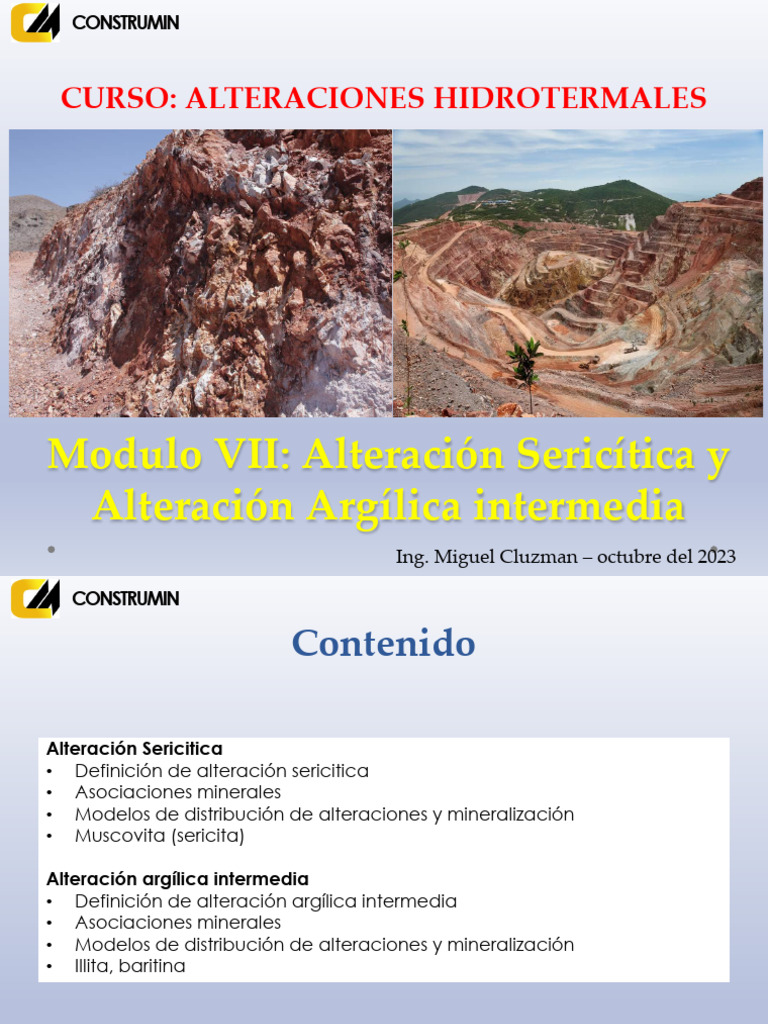 AH. Alteración Filica y Argilica Intermedia 2022 AT | PDF | Minerales ...
