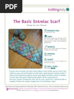 Entrelac Tutorial | PDF | Knitting | Basic Knitted Fabrics