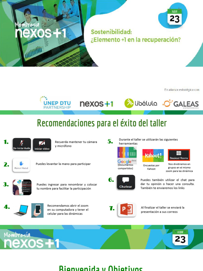Estrategias de Éxito en Taller Virtual | PDF | Sustentabilidad | Toma ...