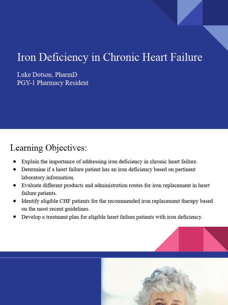Topicdiscussionchf Iron | PDF | Anemia | Heart Failure