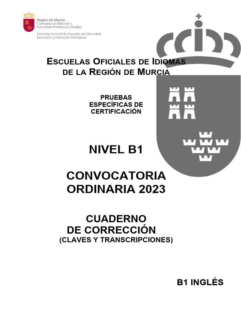 Ing b1 Ord 23 Cuaderno de Correcci潘 | PDF | Chocolate | Popcorn