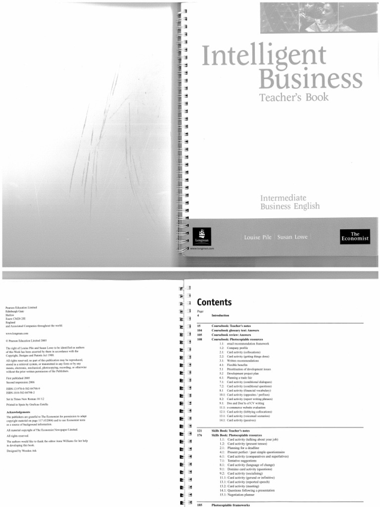Intelligent Business Intermediate Teacher S Book Pdf