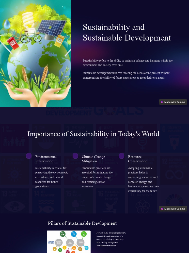 Sustainability and Sustainable Development | PDF | Sustainability ...
