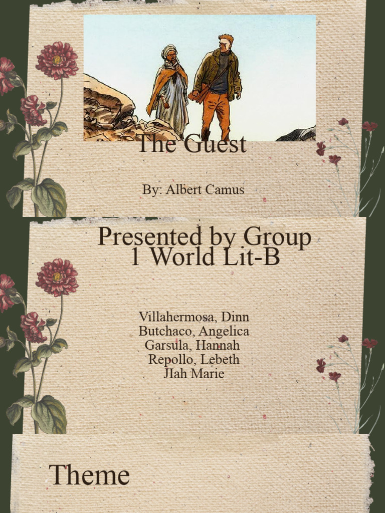 The Guest by Albert Camus - Worldlit-2-B | PDF | Existentialism ...