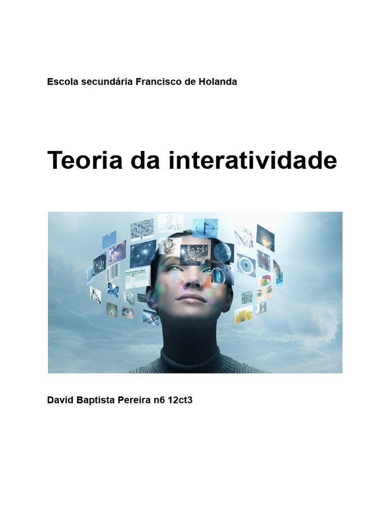 Teoria da Interatividade Digital e RV | PDF | Interfaces gráficas do ...