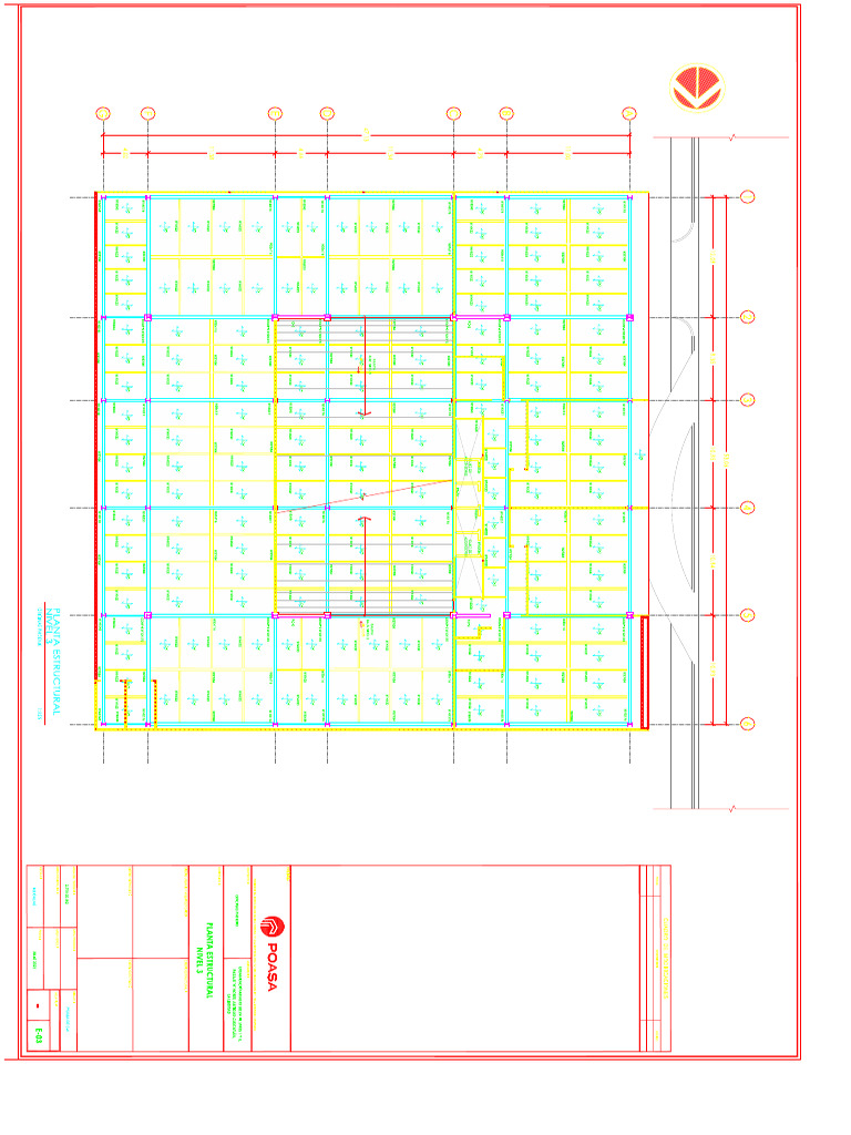 E-03 Planta Estructural Nivel 3 90X60 | PDF