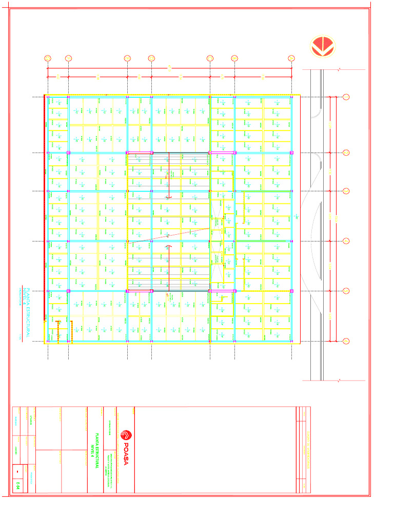 E-04 Planta Estructural Nivel 4 90X60 | PDF