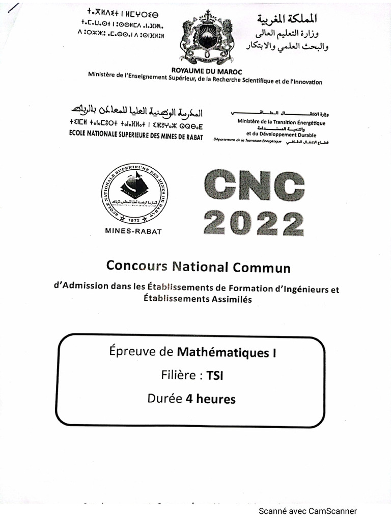 CNC Math1 2022 PDF | PDF