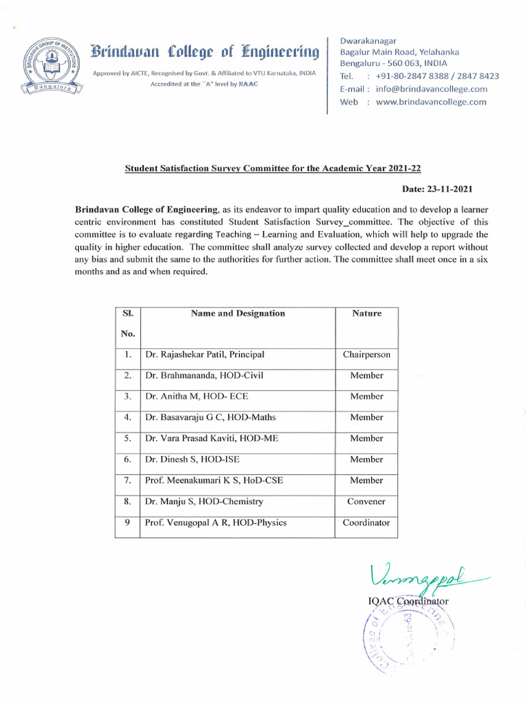studentsatisfactionsurveyreport21-22 | PDF | Learning | Behavior Modification