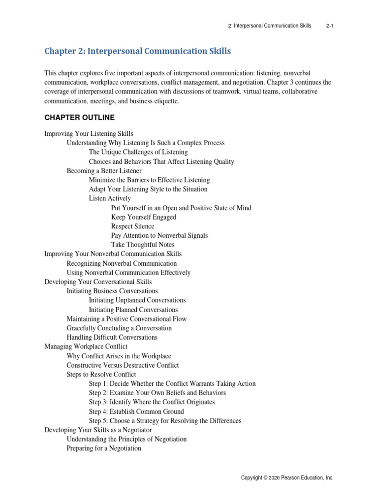 Chap 2 | PDF | Nonverbal Communication | Negotiation